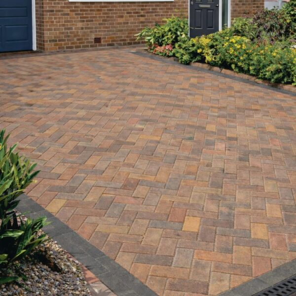 50mm Driveways Block Paving - Autumn Mix- 9.76m2 (488 pcs)